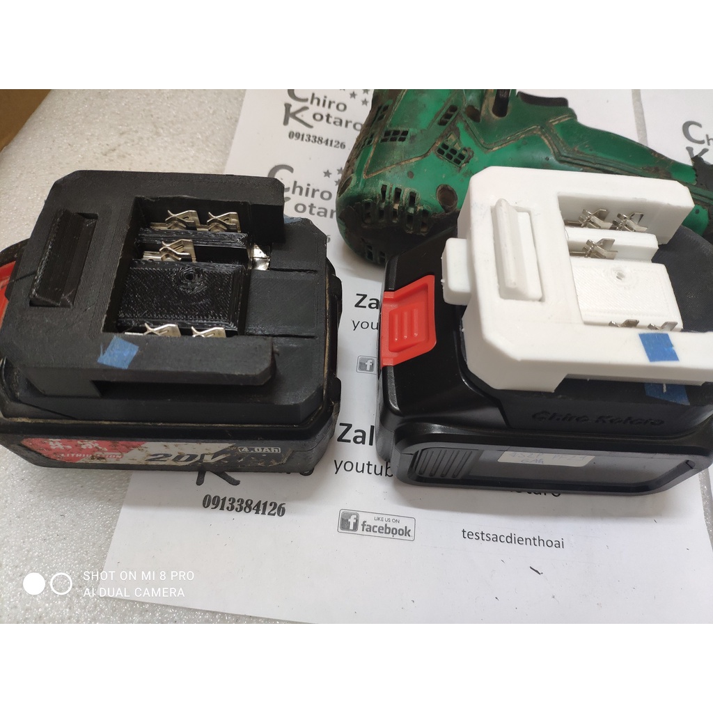 [DIY] Đế chuyển pin cho máy Makita 14V 18V hệ G sang dùng hộp pin Makita LXT hoặc DCA bản FULL ...