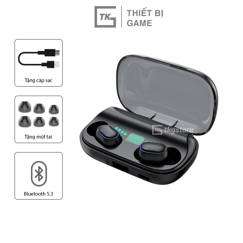Tai nghe bluetooth TWS T11 bluetooth 5.3 nghe nhạc gọi điện không độ ...