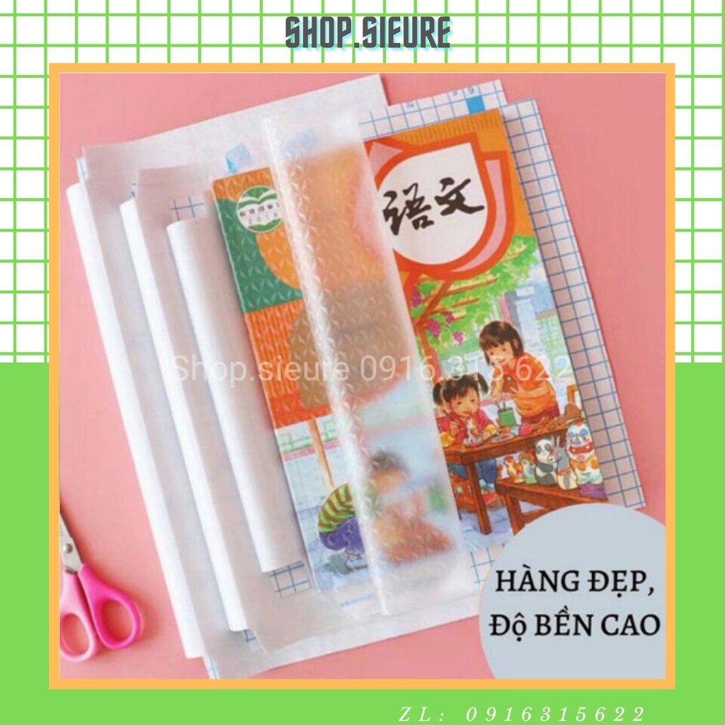 Set 10 Bọc Vở Decal Trong Suốt Nhiều Kích Cỡ | Shopee Việt Nam