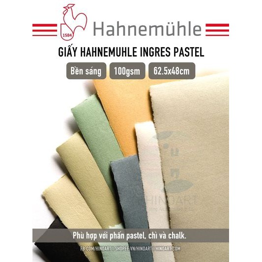 Giấy Hahnemuhle Ingres 100gsm 62.5x48cm - giấy vẽ và calligraphy ...