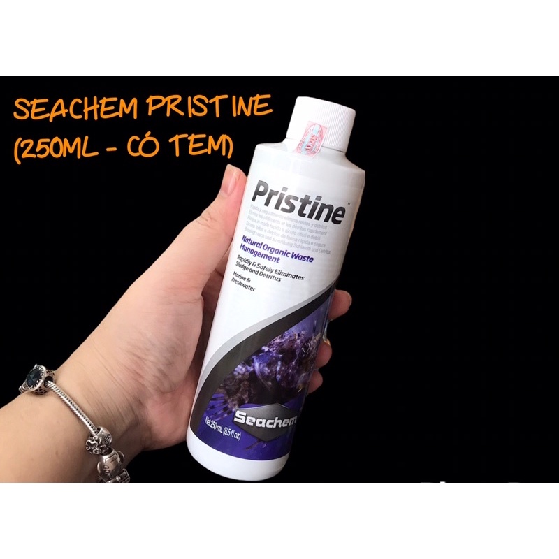 [250ML] SEACHEM PRISTINE | Vi Sinh Phân Huỷ Tự Nhiên Giúp Xử Lý Chất Cặn Hữu Cơ Hồ Cá Tép, Thuỷ ...