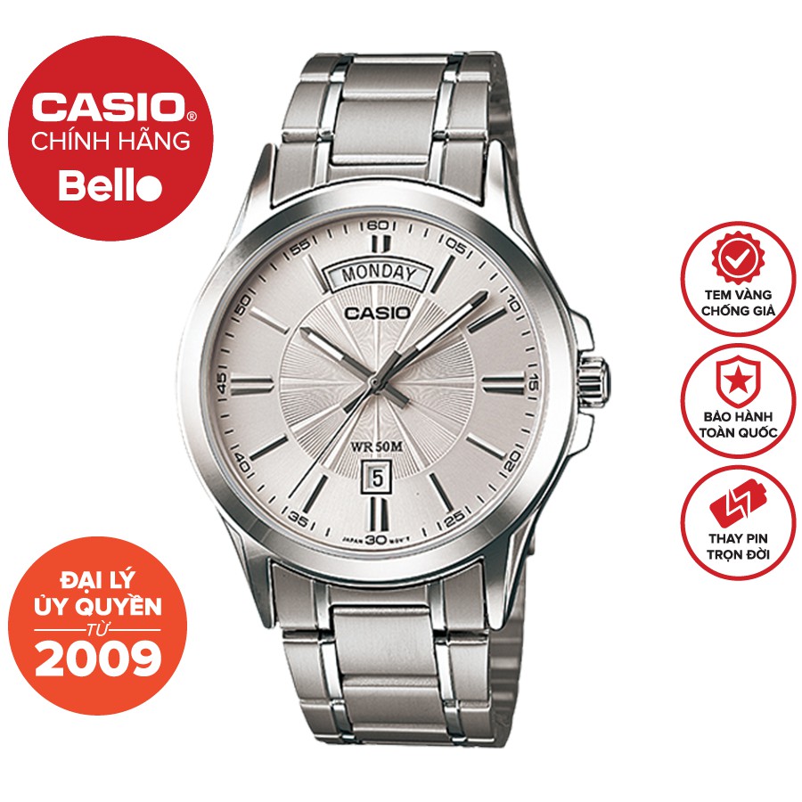 MTP-1381D Đồng hồ Nam dây kim loại Casio chính hãng BH 1 Năm Pin Trọn Đời MTP-1381 | Shopee Việt Nam