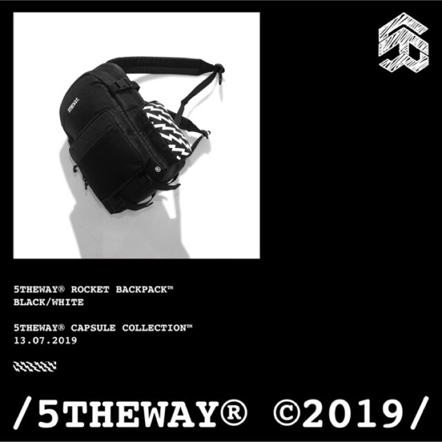 BACKPACK 5THEWAY ROCKET BLACK/WHITE BẢN CỨNG | Shopee Việt Nam