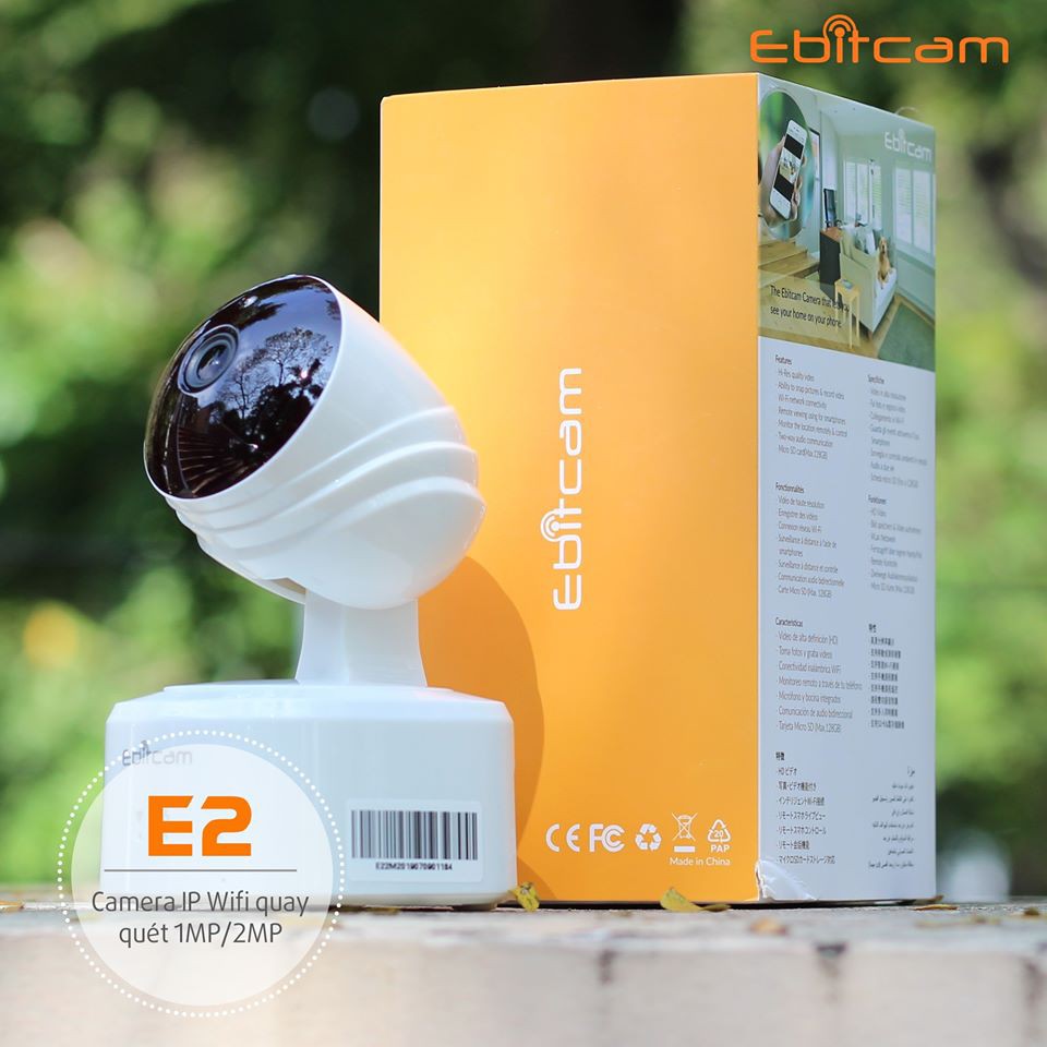 Camera Ebitcam E2 1.0MP (720P) Tặng kèm thẻ nhớ - Bảo hành 24 tháng ...