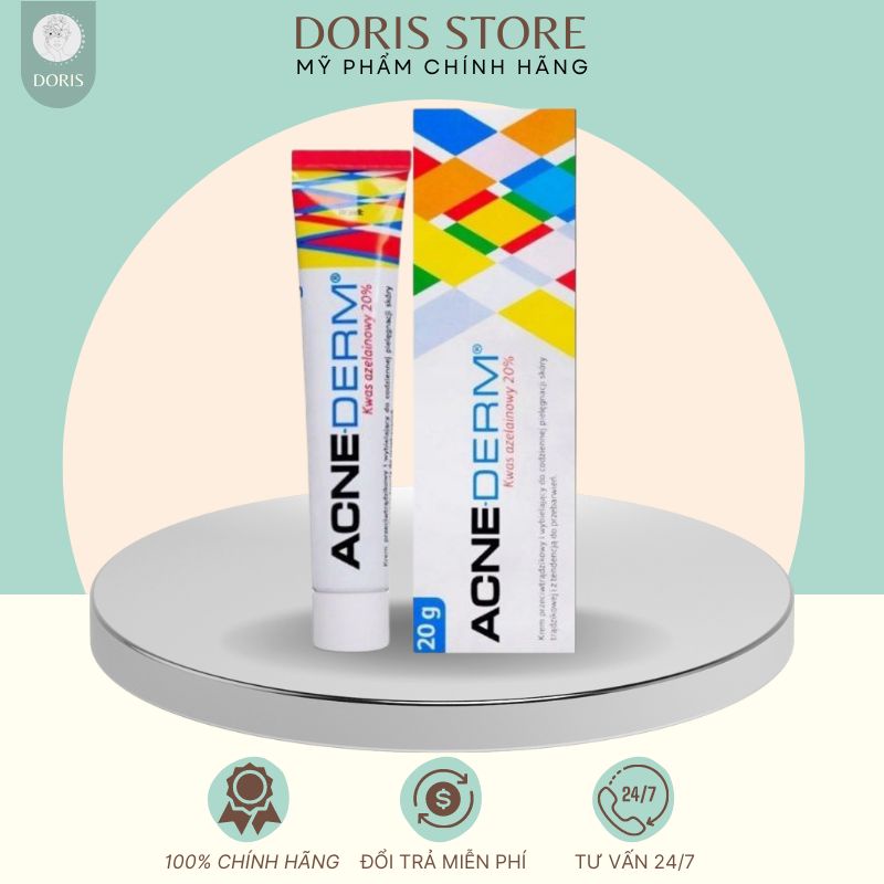 HÀNG SẴN [20g]Kem giảm mụn, làm trắng da Acne Derm 20% Azelaic(Acnederm ...