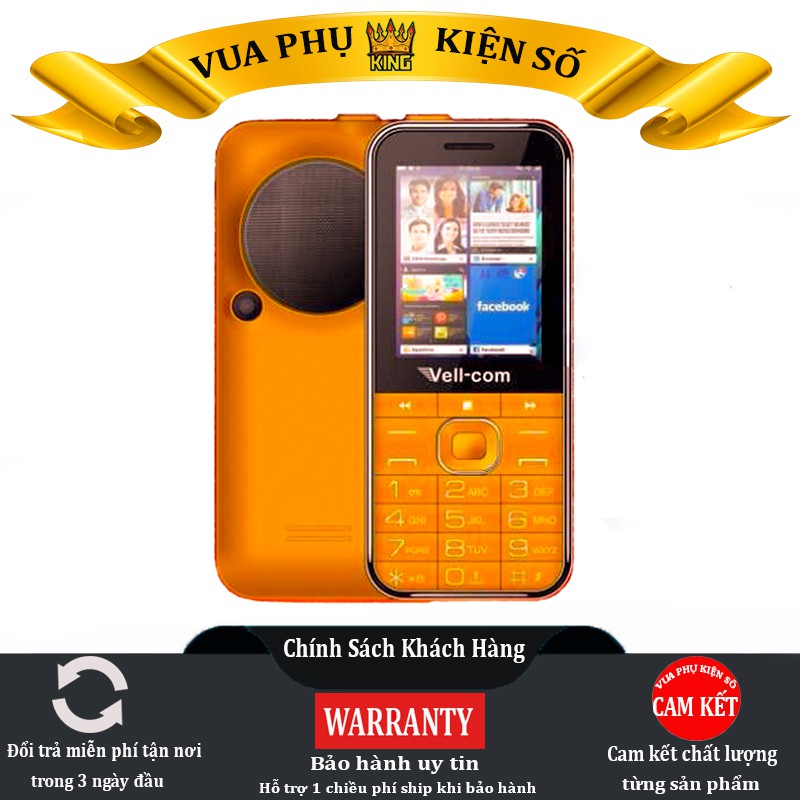 Điện Thoại Vell-Com V230 -Chữ To -2 Sim -Màn Hình Mầu -Hỗ Trợ Thẻ Nhớ ...