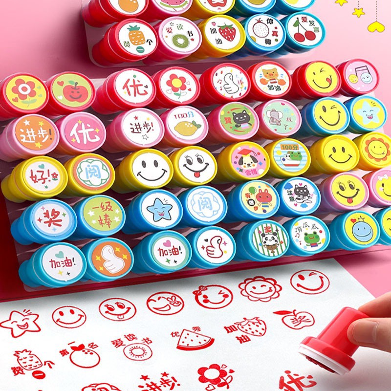 Bộ Sticker 10 Con Dấu Dành Cho Bé | Shopee Việt Nam