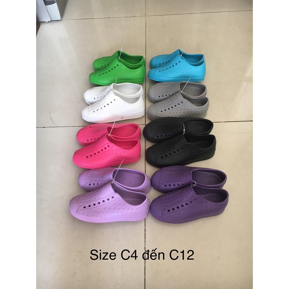 Giày native size J1 đến M4 | Shopee Việt Nam