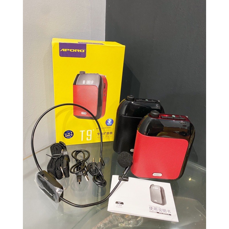 Máy trợ giảng Aporo T9 2.4G/ T9 UHF kèm micro không dây. Hàng chính hãng | Shopee Việt Nam