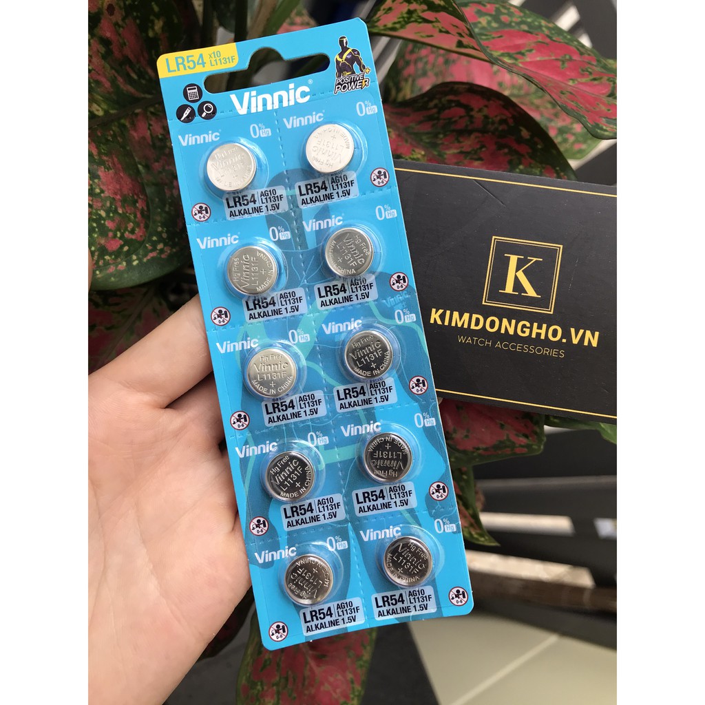 Vỉ pin 10 viên Pin L1131F - AG10 - 1130 - 389A - LR54 Vinnic | Shopee ...