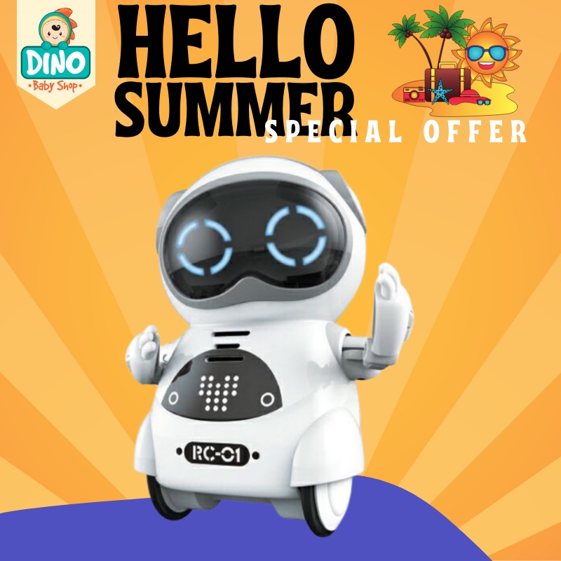 Robot bỏ túi, đồ chơi robot điều khiển bằng giọng nói, biết nói chuyện ...
