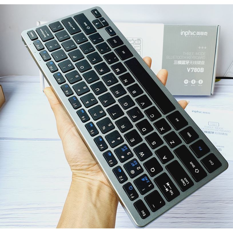 Bàn phím không dây Maxcotech Inphic V780B kết nối 2.4G và bluetooth ...