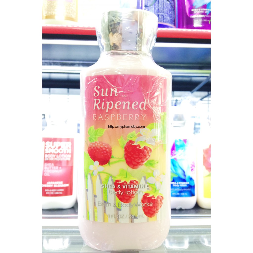 Sữa dưỡng thể Bath & Body Works Sun Ripened Raspberry Body Lotion 236 ...