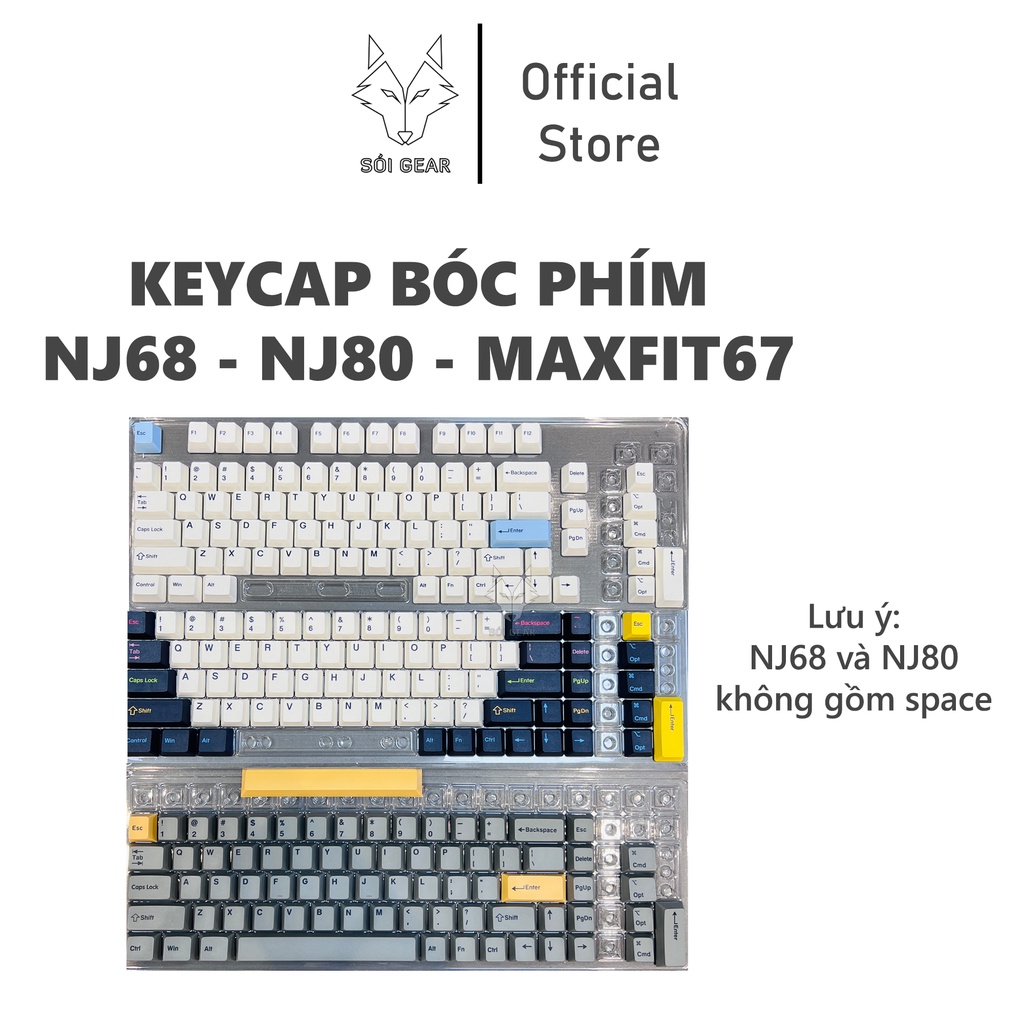 [HỎA TỐC HN - HCM] Bộ nút Keycap NJ68 Max, NJ80 và Maxfit67 (Lưu ý ...