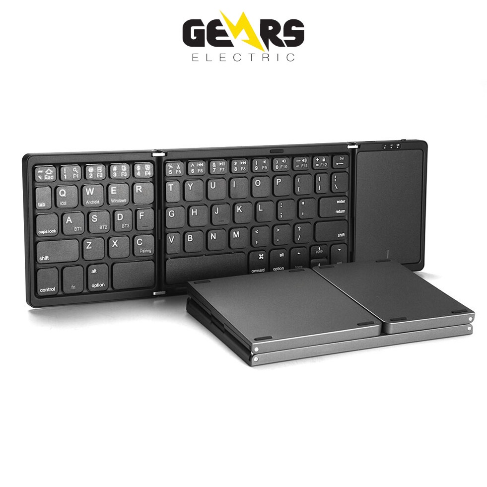 Bàn Phím Mini Gập Gọn Không Dây Bluetooth Thích Hợp Touchpad Cho Điện ...