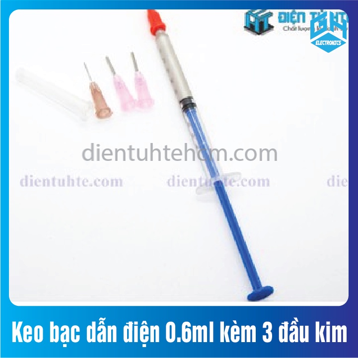 Keo dẫn điện bạc chuyên dùng 0.6ml kèm 3 đầu kim, Sơn Dính, Cho Bảng ...
