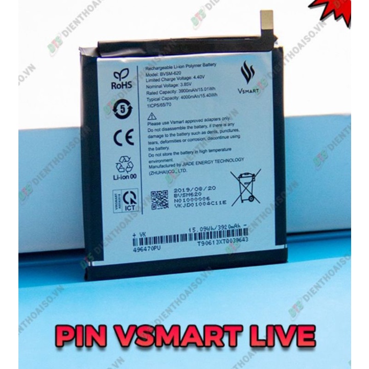 PIN VSMART LIVE V620 ZIN NEW | Shopee Việt Nam