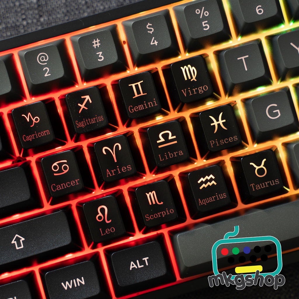 Keycap Zodiac xuyên led OEM profile, 12 nút bàn phím cơ cherry | Shopee ...