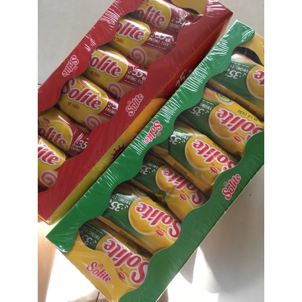 Bánh Bông Lan SOLITE Cuộn Kem 360g (20 gói x 18g) | Shopee Việt Nam