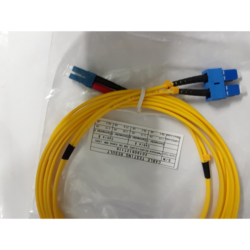 Dây nhảy quang Single Mode SC-LC 3m Duplex giá chưa vat | Shopee Việt Nam