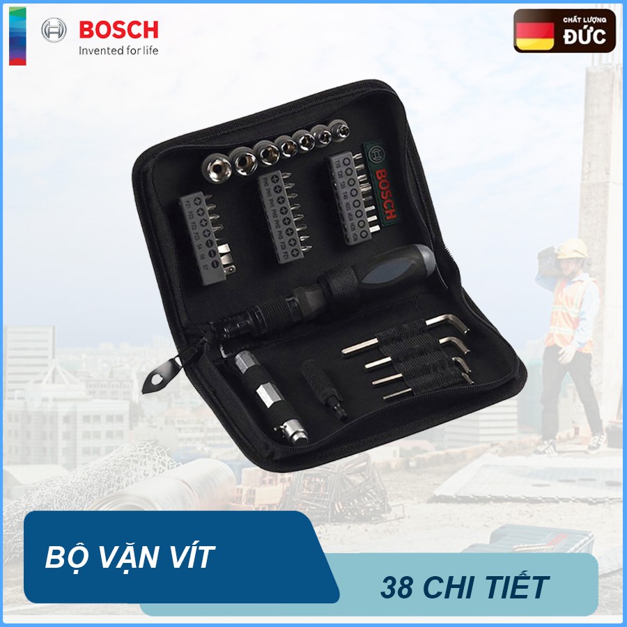 Bộ vặn vít đa năng Bosch 38 chi tiết 2607019506 | Shopee Việt Nam
