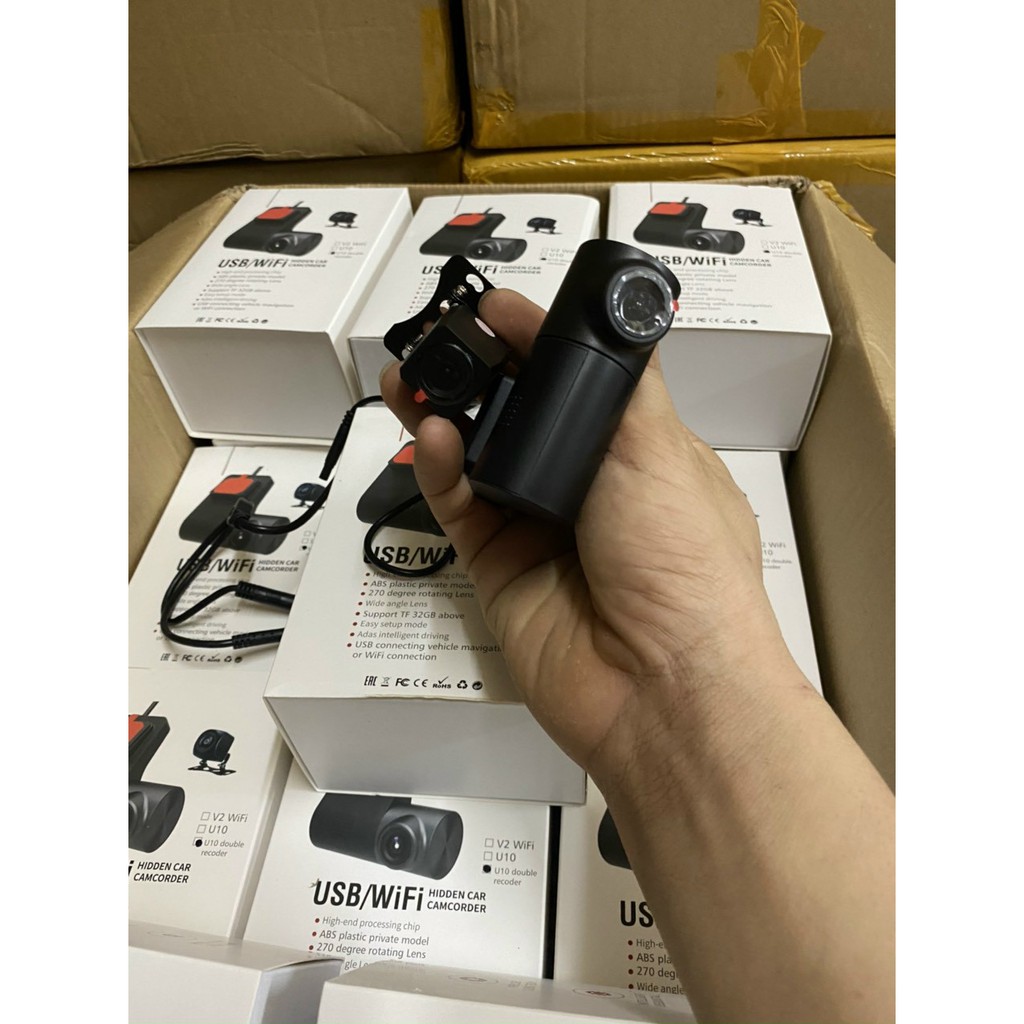 CAM HÀNH TRÌNH USB QUAY TRƯỚC SAU THEO MÀN ANDROID U10 | Shopee Việt Nam
