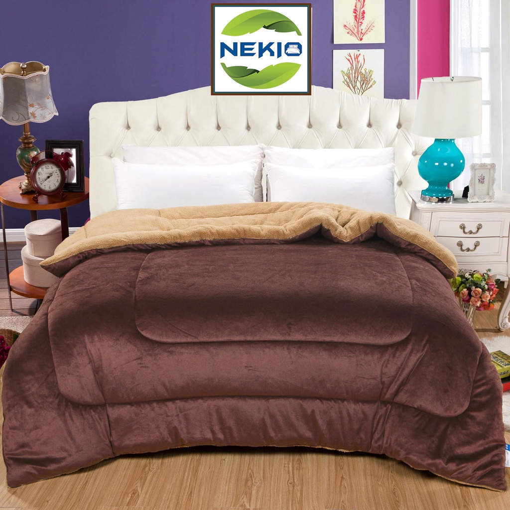 Chăn lông cừu trơn Nekio/Kyoryo Nhật Bản (về đủ màu) | Shopee Việt Nam