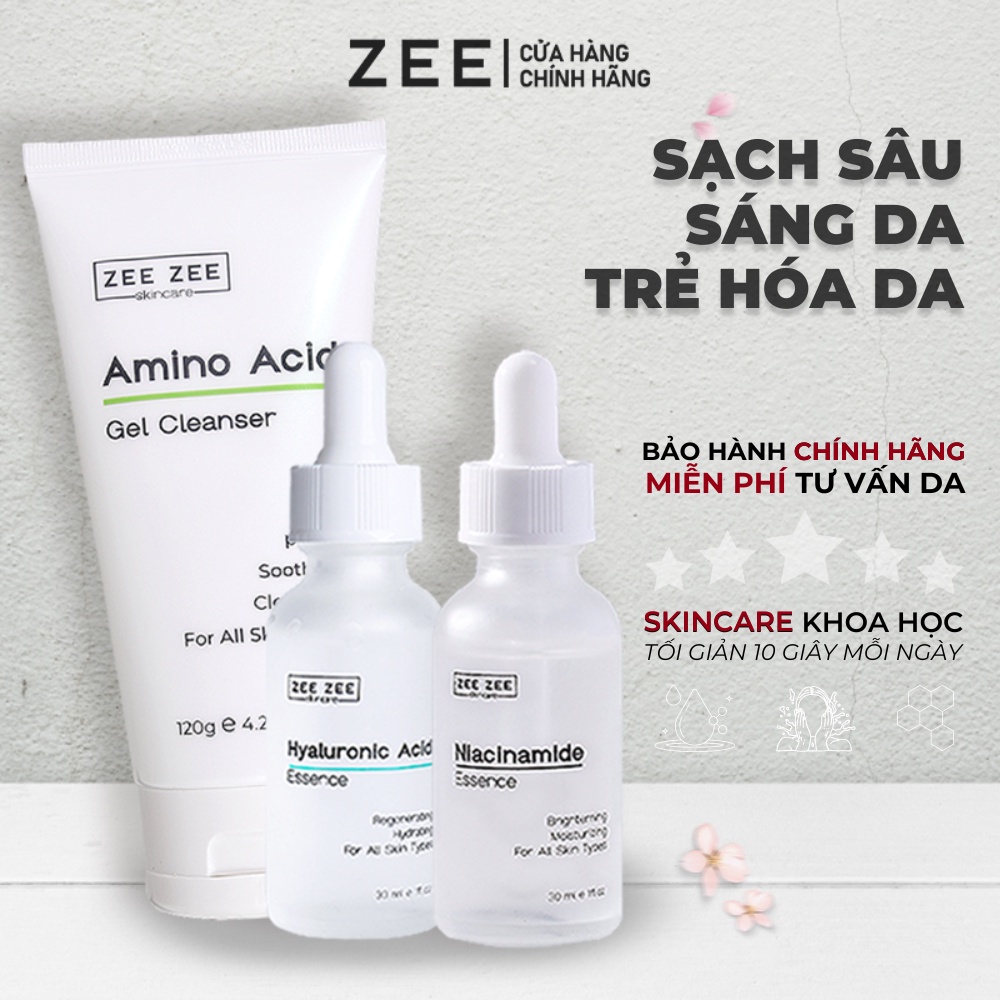 Bộ sản phẩm sạch sâu dưỡng sáng trẻ hóa phục hồi da Amino Acid ...