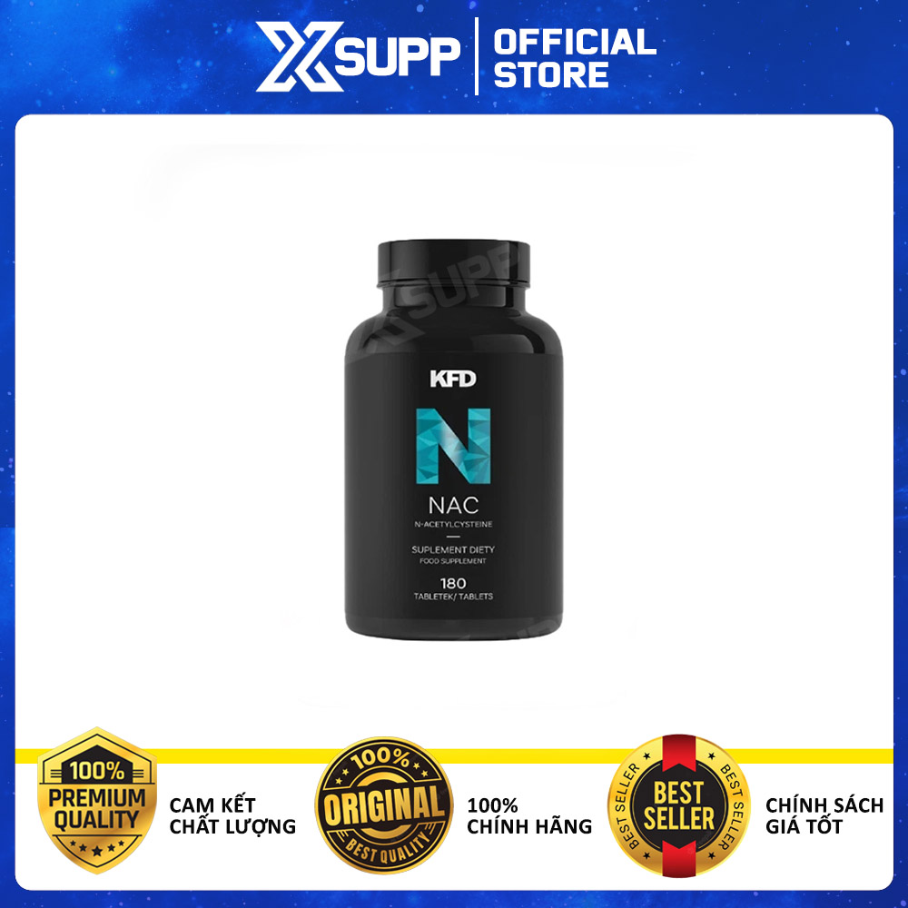 [Date 4/2024] KFD NAC - (N-Acetyl Cysteine) Giải Độc Gan 180 Viên | Shopee Việt Nam
