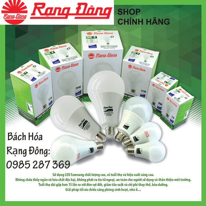 Bóng Đèn LED tròn 5W Rạng Đông - SAMSUNG ChipLED | Shopee Việt Nam