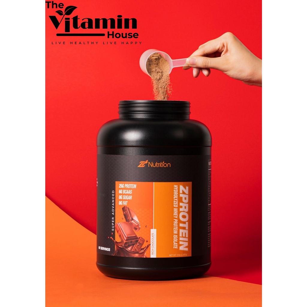 ZNUTRITION ZPROTEIN HYDROLYZED WHEY PROTEIN ISOLATE (5lbs) Mùi Vị Ngon ...