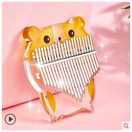 [ Tặng 6 loại phụ kiện] Đàn kalimba trong suốt pha lê 17 phím 21 phím ...