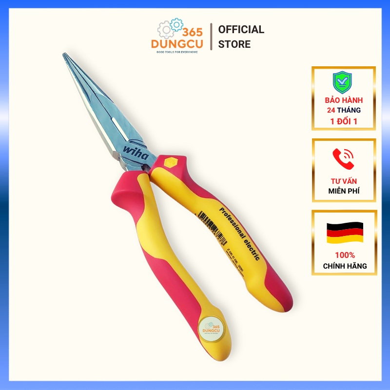 Kìm nhọn cách điện 1000v Wiha 26727 Germany 200mm - Hàng chính hãng ...