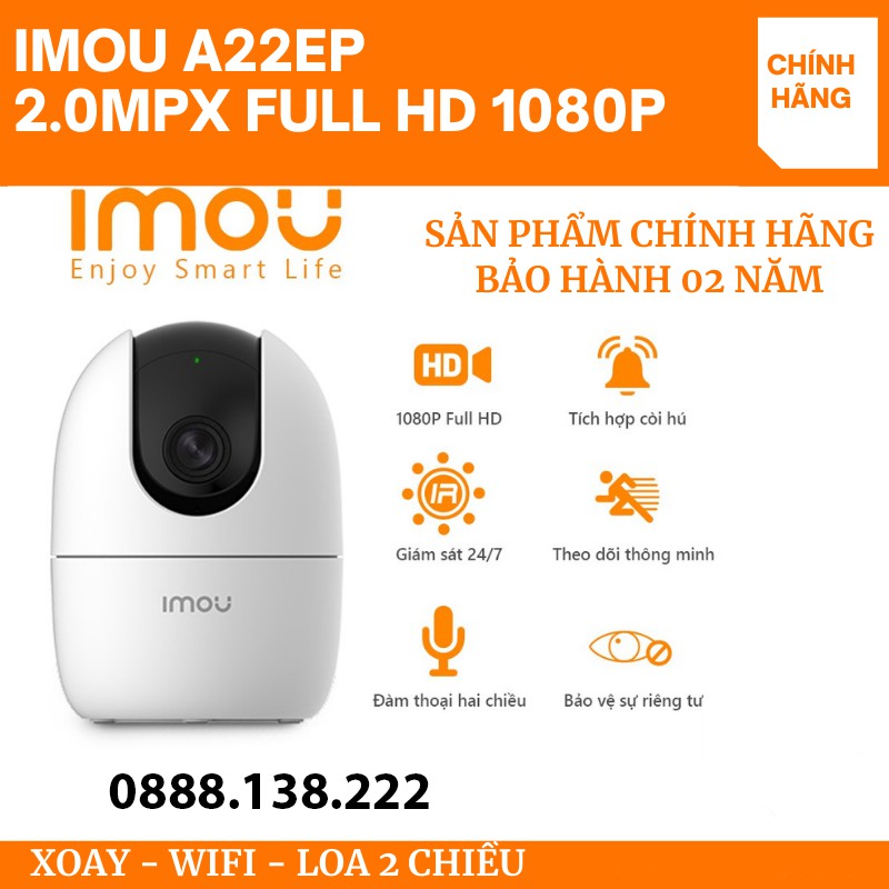 Camera 360 độ IP Wifi Imou Ranger A22EP Full HD 1080P xoay 360 chính ...