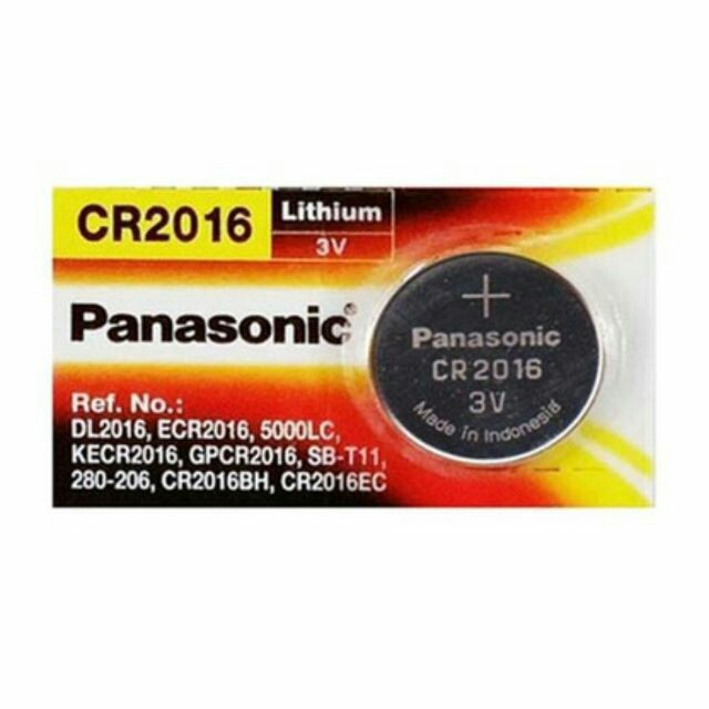 Pin CR2016 Panasonic lithium 3V (Pin CMOS) Vỉ 1 viên - Made | Shopee ...
