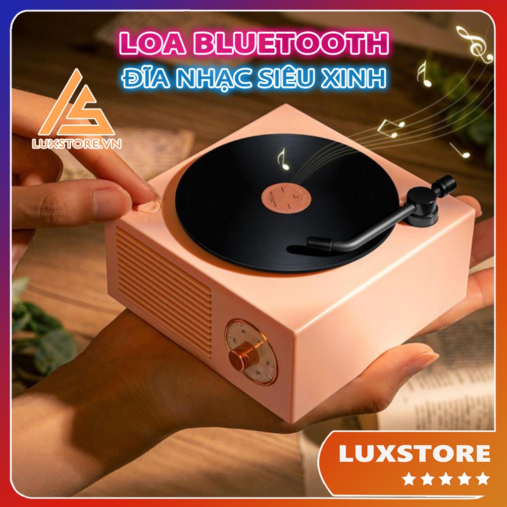 LOA BLUETOOTH ĐĨA THAN XOAY TỰ ĐỘNG X10 PHONG CÁCH VINTAGE ÂM THANH ...
