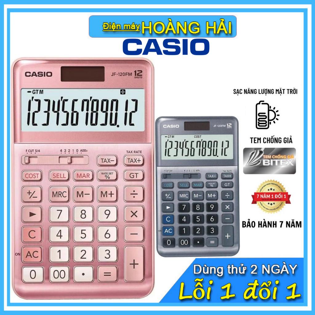 Máy tính Casio JF-120FM, là trợ thủ đắc lực của kế toán và nhân viên bán hàng, phím cuốn đảm bảo ...