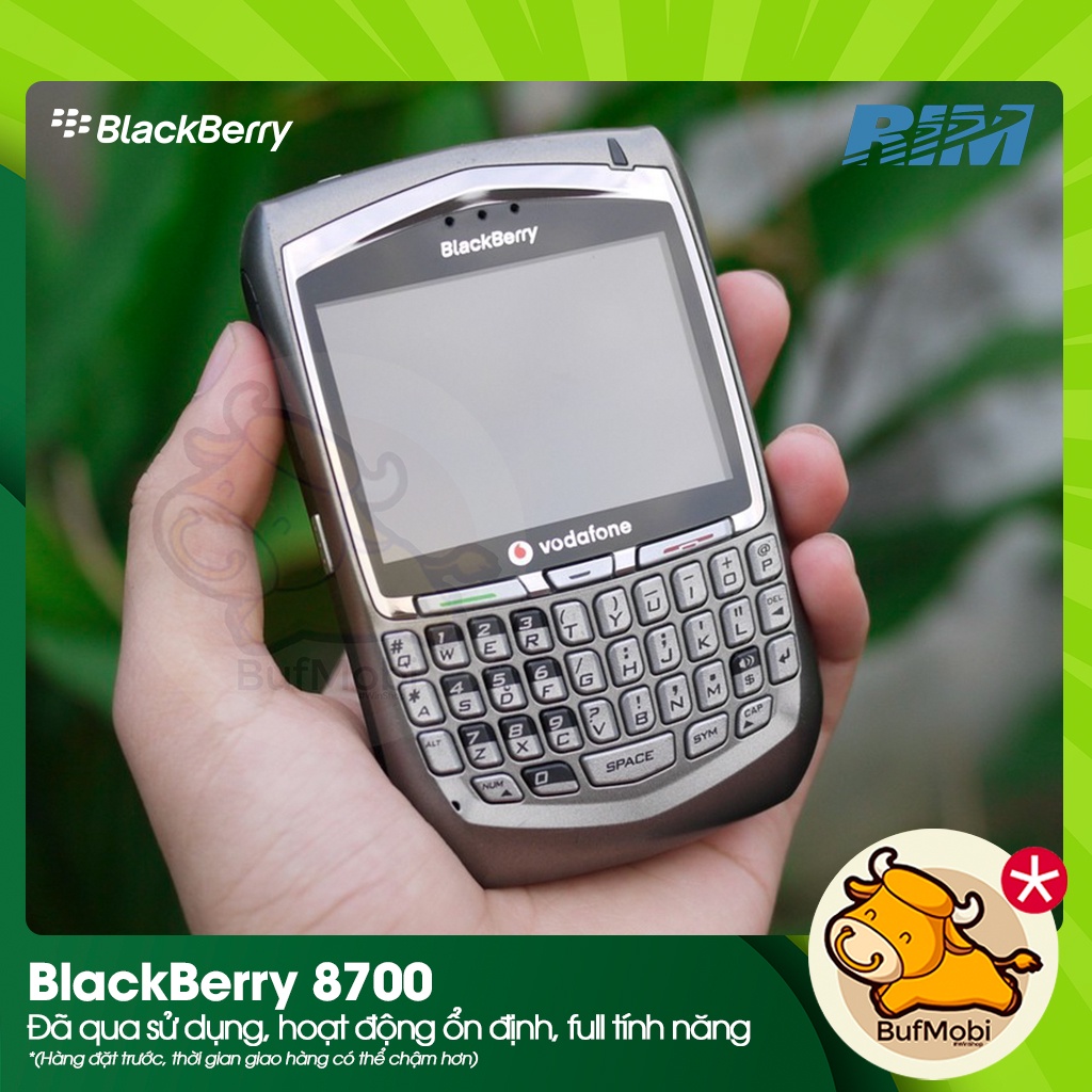[Điện thoại] Blackberry 8700 C,G,V Likenew, nhiều nhà mạng | Shopee ...