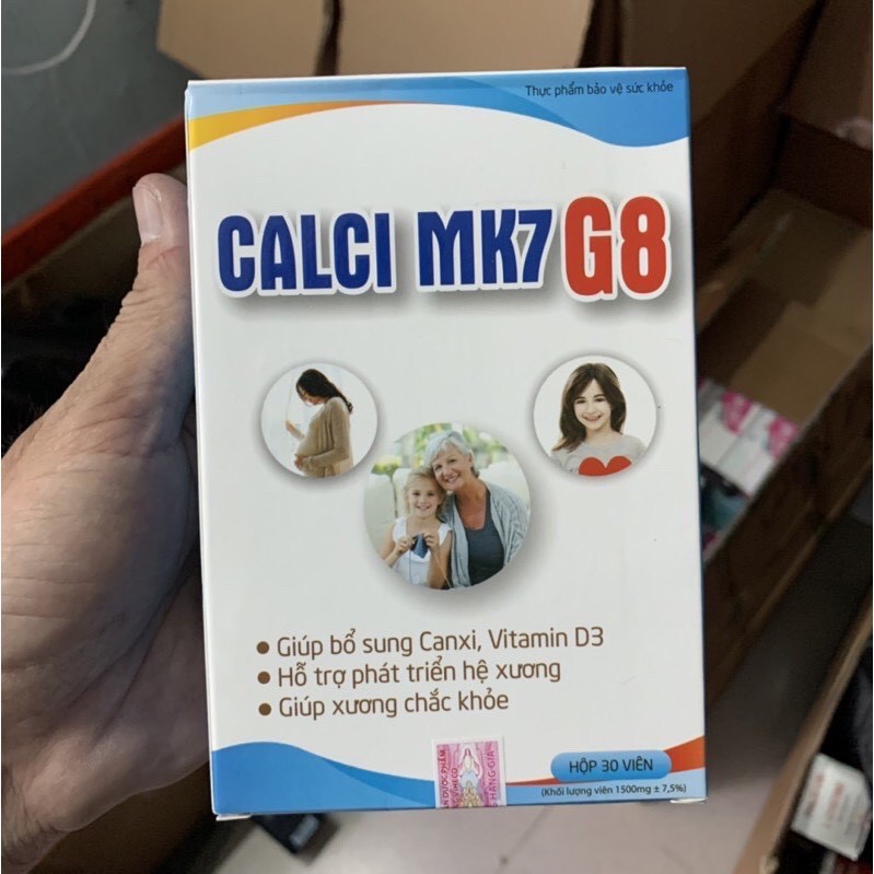 "Chính Hãng " Calci MK7 G8 bổ sung canxi calci , giúp xương chắc khỏe, chống còi sương loãng ...