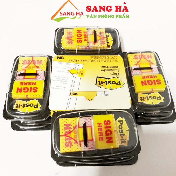 Giấy Note trình ký Sign Here (Post It 3M-Mỹ ) | Shopee Việt Nam