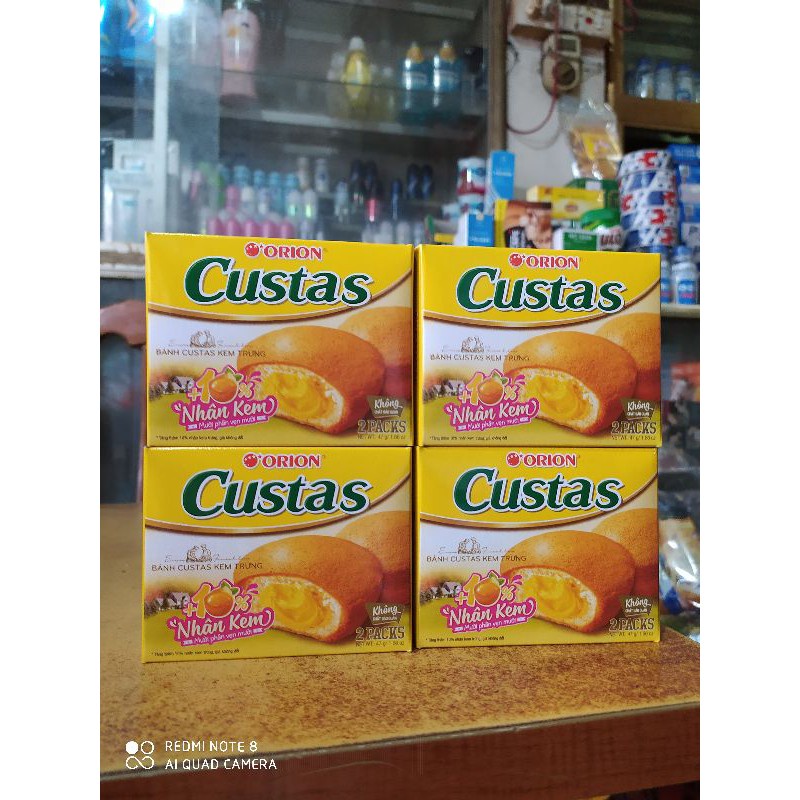 Bánh Trứng Custas Hộp Mini (1 Hộp Gồm 2 Gói) | Shopee Việt Nam