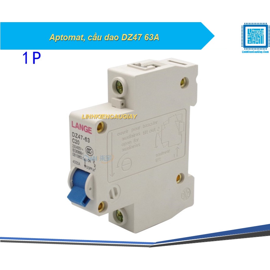 Aptomat, cầu dao DZ47 63A | Shopee Việt Nam