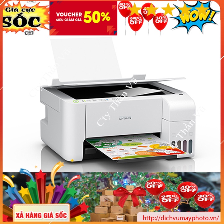 Máy in phun màu đa năng Epson L3156 hàng mới chất lượng có bảo hành MVP Thăng Long | Shopee Việt Nam
