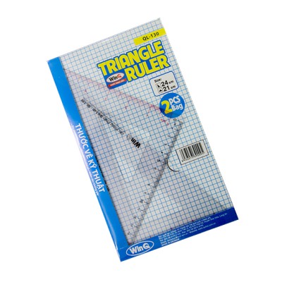 Thước Eke set 2 cây WinQ QL-130 (Traiangle Ruler) | Shopee Việt Nam