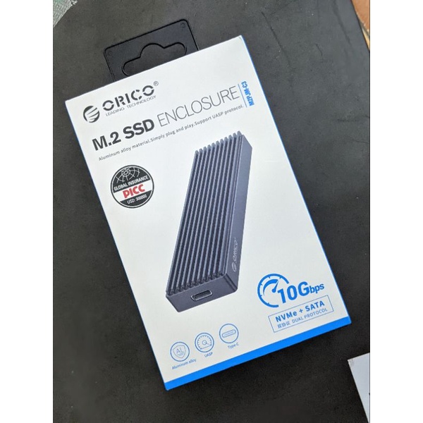 Box hộp đựng ổ cứng SSD M2 Giao thức kép hỗ trợ ssd m2 Nvme & m2 Sata ...