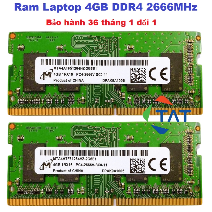 Ram Laptop Micron 4GB DDR4 2666MHz Chính Hãng - Mới Bảo hành 36 tháng ...