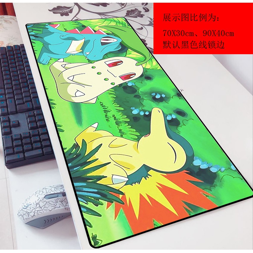 Pikachu Pokémon Mouse Pad 80x30 Pokemon Gaming Slip Pad Bàn Máy tính ...