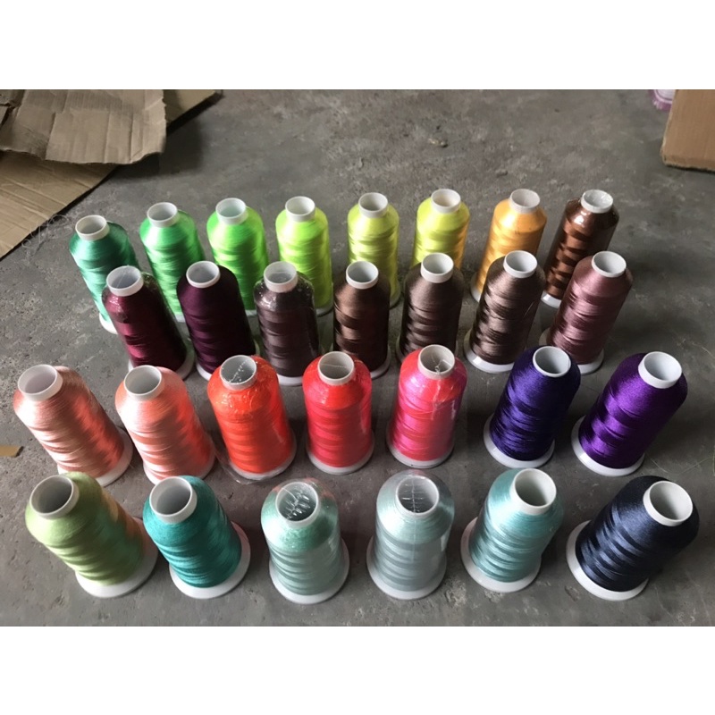 Chỉ thêu máy Ming shyang 120d/2. Cuộn dài 5000m | Shopee Việt Nam