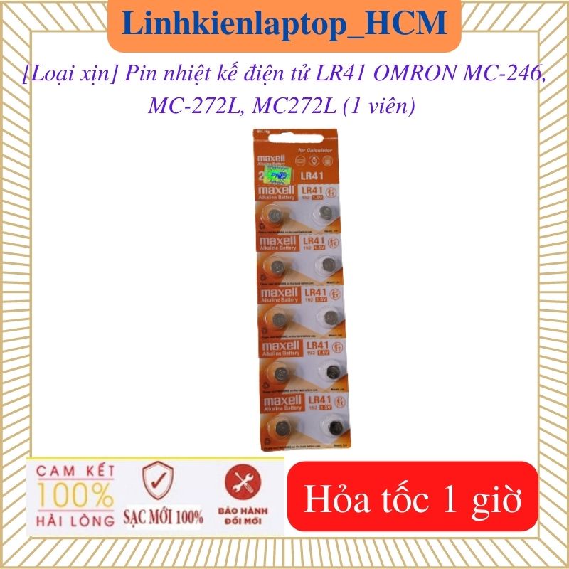 [Loại xịn] Pin điện tử LR41 dành cho nhiệt kế OMRON MC-246, MC-272L, MC272L, L736F ,LR41 (1 viên ...