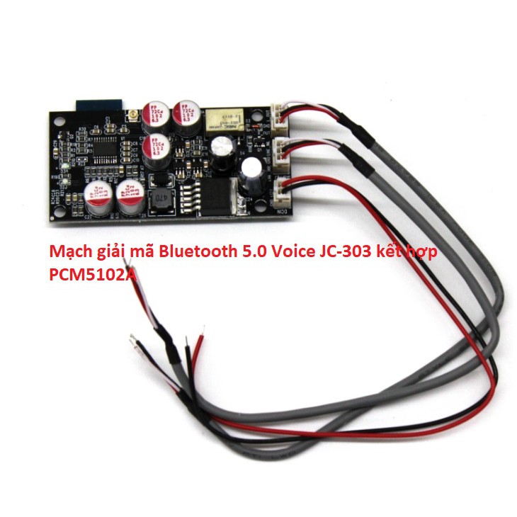 Bộ giải mã Bluetooth 5.0 Voice JC-303 kết họp PCM5102A (CÓ ANTEN ...